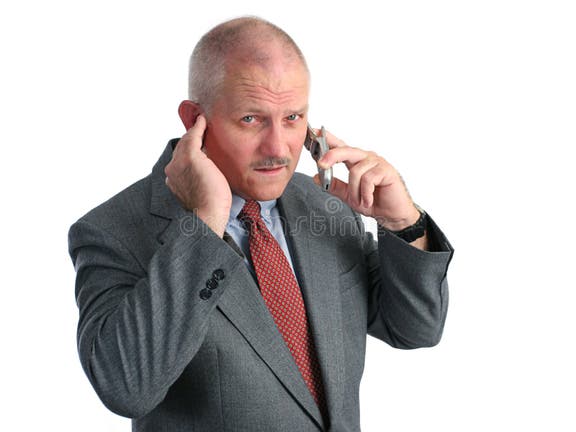 Quiet Down! stock image. Image of handsome, businessman - 210493