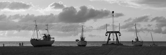 Quiet Evening at the Slettestrand Stock Photo - Image of summer ...