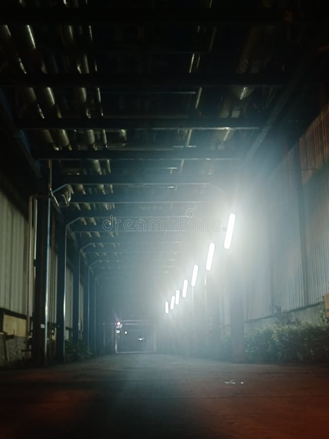 The Quiet Hallway Looked Horror Stock Image - Image of horror, hallway ...