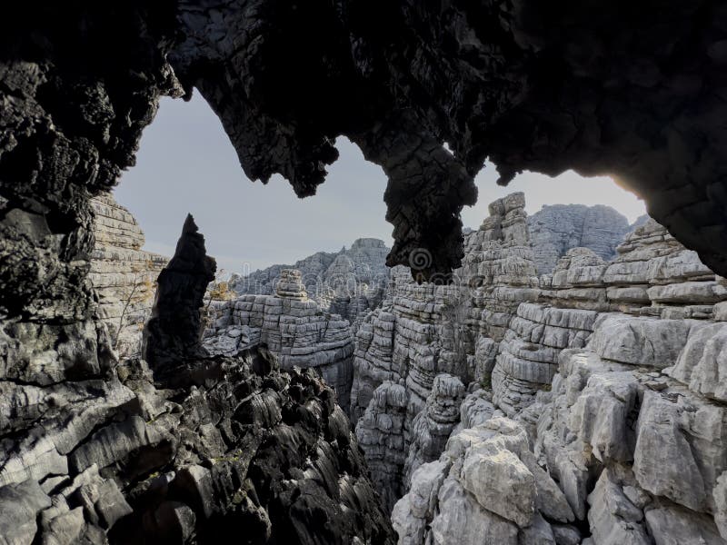 Quiet Landscapes in Wild and Spooky Mountains Stock Photo - Image of ...