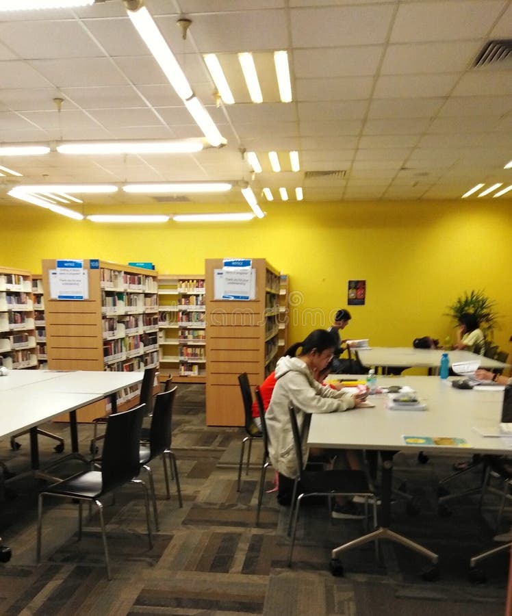 A Quiet Libraryin Singapore Editorial Photography - Image of suitable ...