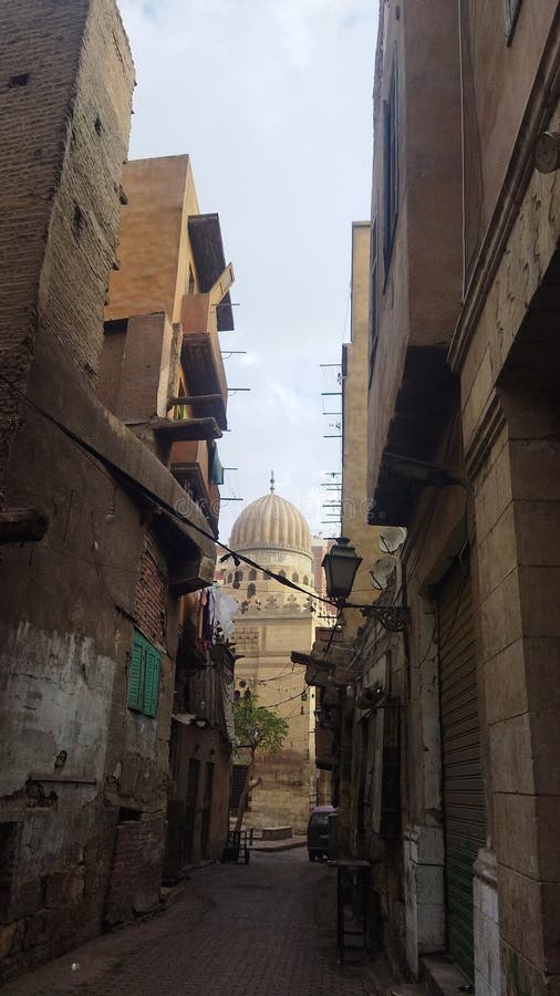 A Quiet Little Alley in the Morning in Cairo Stock Photo - Image of ...
