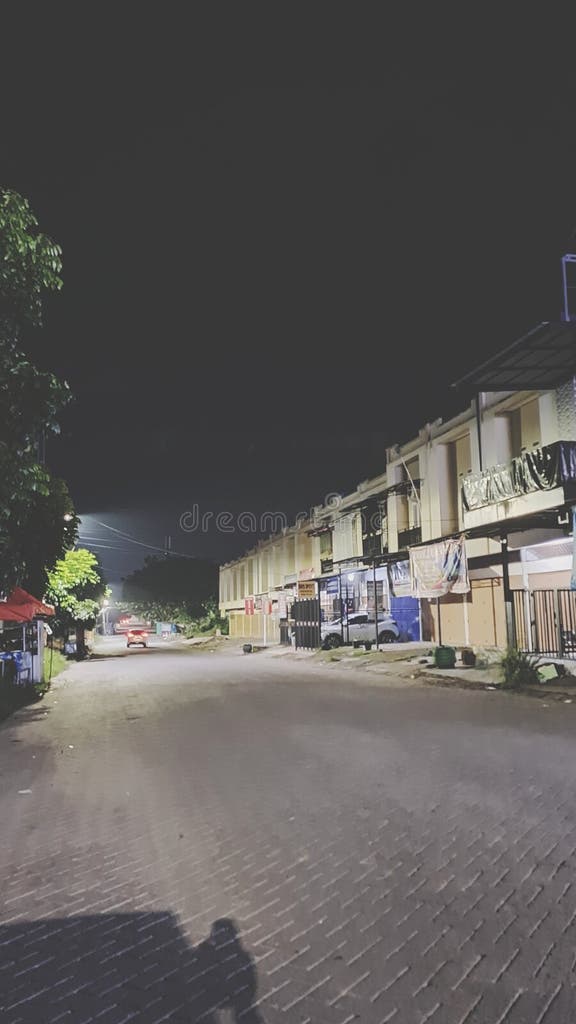 Quiet and Lonely Atmosphere at Night. Stock Photo - Image of atmosphere ...
