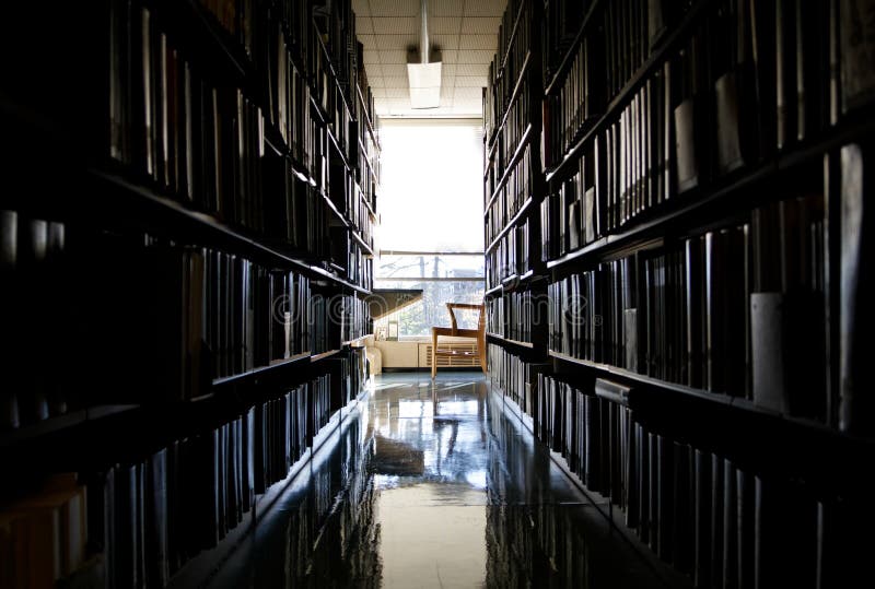 A Quiet Place To Work at a Library Stock Image - Image of books, campus ...