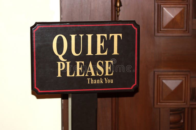 Quiet Please stock photo. Image of concept, business - 19147176