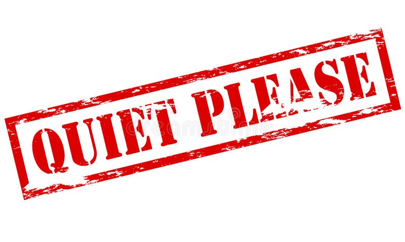 Quiet please stock illustration. Illustration of notes - 2280093