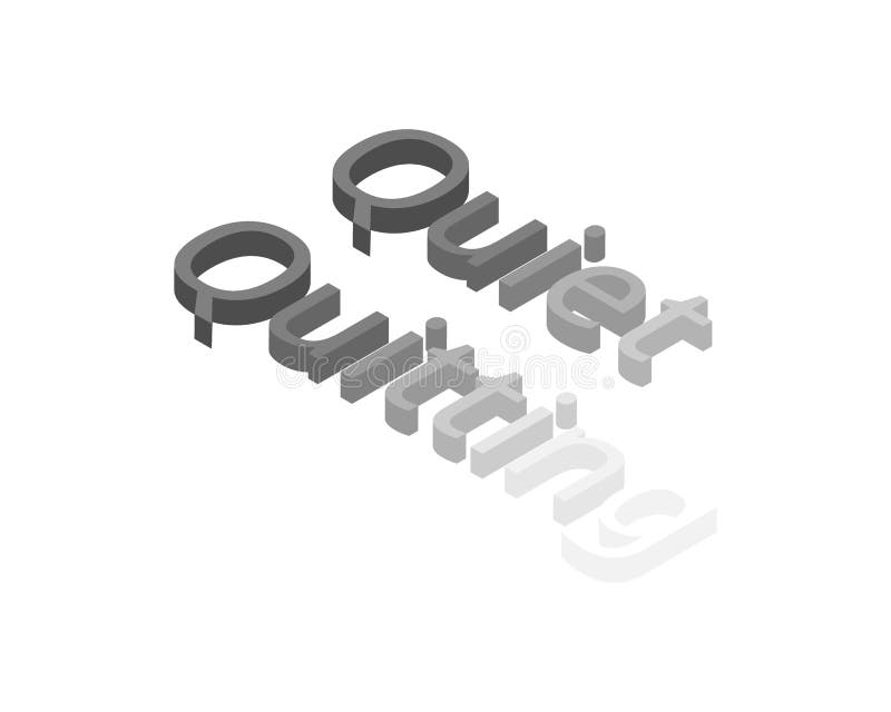 Quiet Quitting is Doing less at Work or Refusing To Work Overtime Stock ...