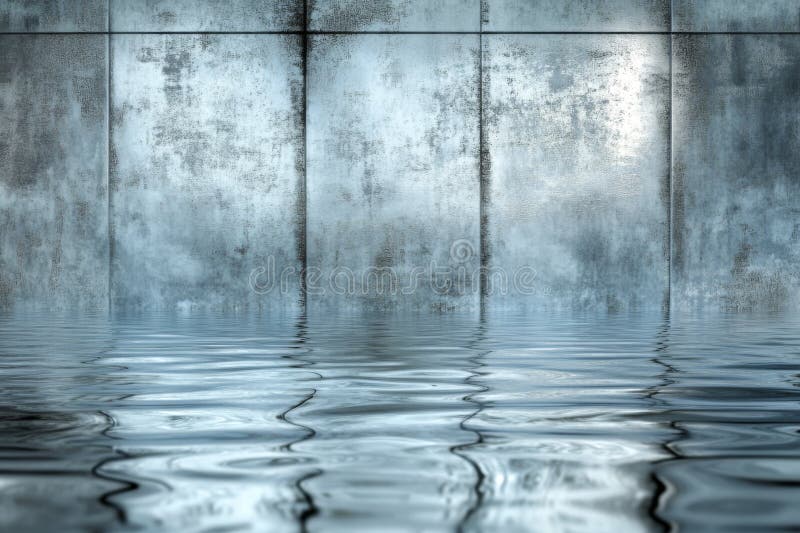 A Quiet Reflection on a Still Water Surface, Echoing a Polished ...