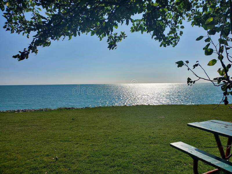A Quiet Scene in Goderich, Ontario Stock Image - Image of activity ...