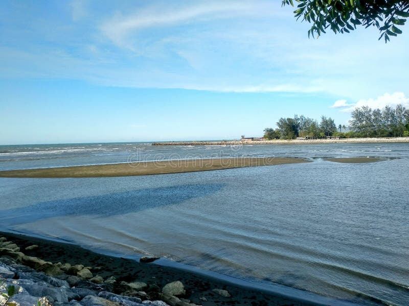 Quiet Seaside View To Refresh Our Mind Stock Photo - Image of quiet ...