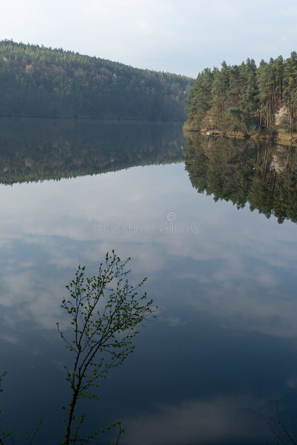 Quiet Spring Morning at Vltava River Stock Photo - Image of detail ...