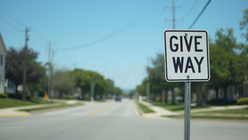 Give Way Sign Stock Illustrations – 986 Give Way Sign Stock ...