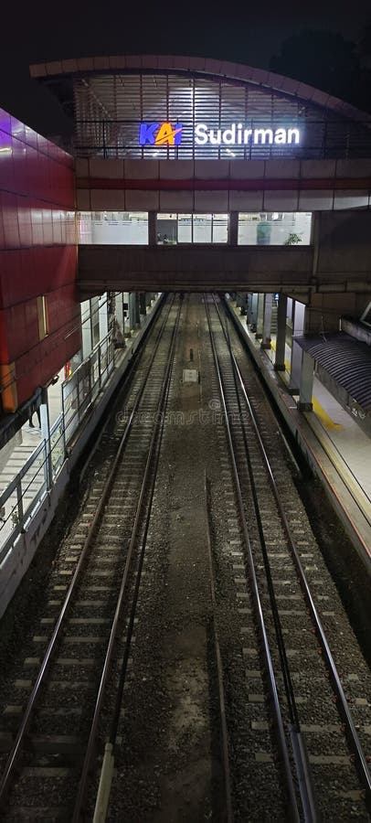 Quiet Sudirman Station, Jakarta Editorial Stock Image - Image of ...