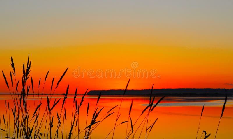 Quiet sunset at the bay stock photo. Image of calm, breeze - 74772452