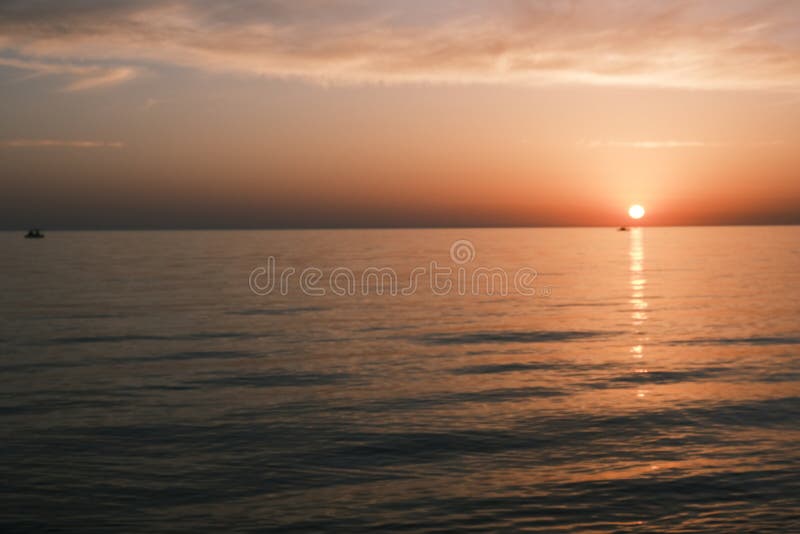 Quiet sunset stock photo. Image of climate, beach, orange - 46094484