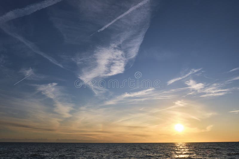 Quiet Sunset on the Black Sea Shore Stock Image - Image of black, shore ...