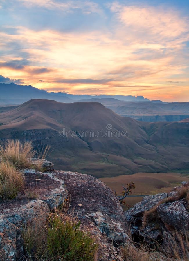 Quiet Sunset Over Mountains Stock Photo - Image of color, outdoor: 27106418