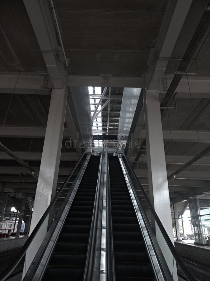 The Quiet Train Stations Stairs Stock Image - Image of train, stairs ...