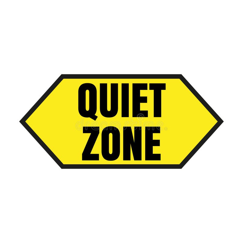 Quiet zone symbol icon stock illustration. Illustration of attention ...