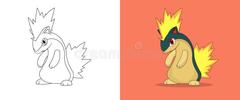 Quilava from pokemon stock vector. Illustration of icon - 271540200