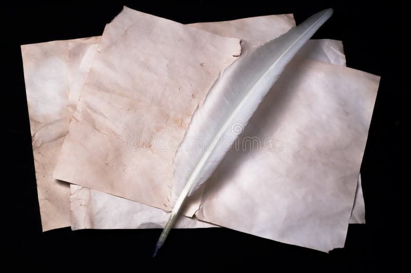 Quill stock photo. Image of paper, background, correspondence - 4922788