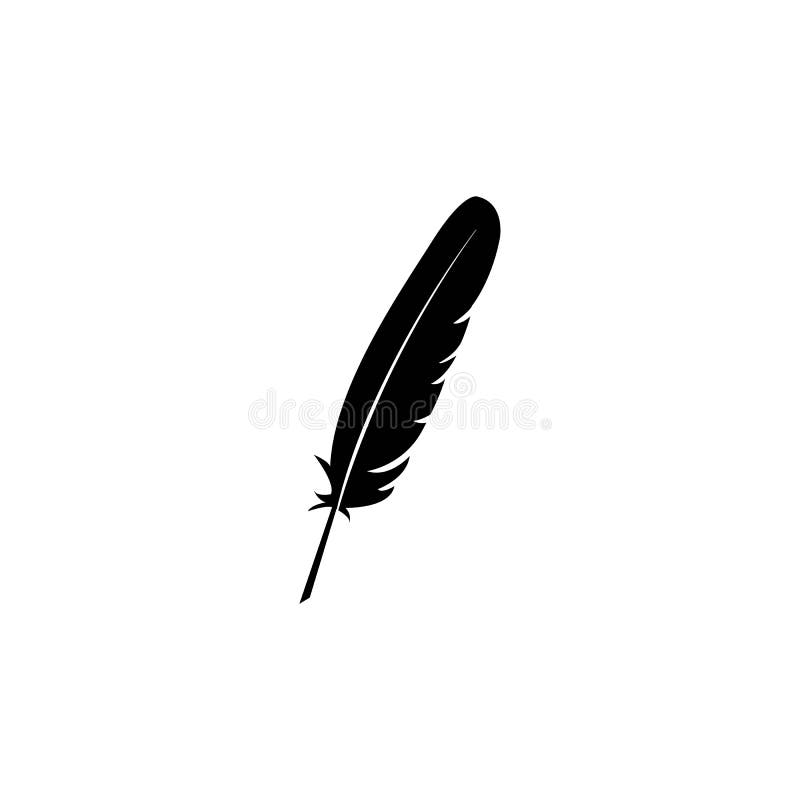 Quill Logo Icon Vector Design Stock Vector - Illustration of paper ...