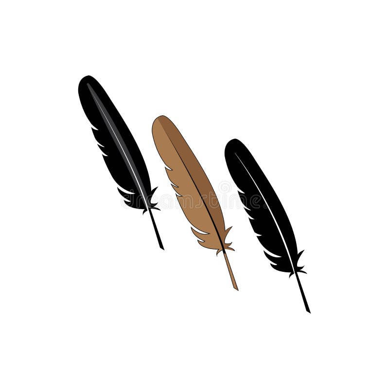 Quill Logo Icon Vector Design Stock Vector - Illustration of feather ...