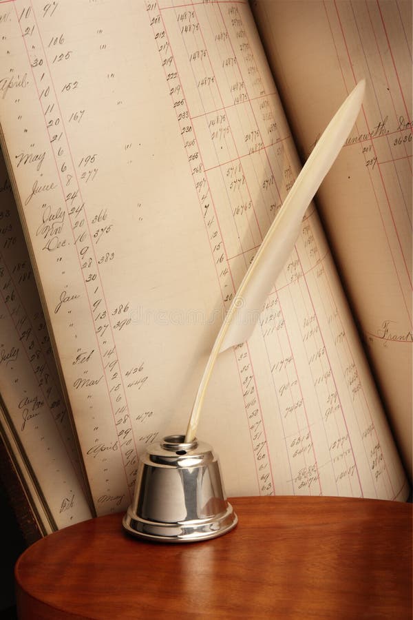 Quill pen stock photo. Image of calligraphy, ancient, vintage - 7034584