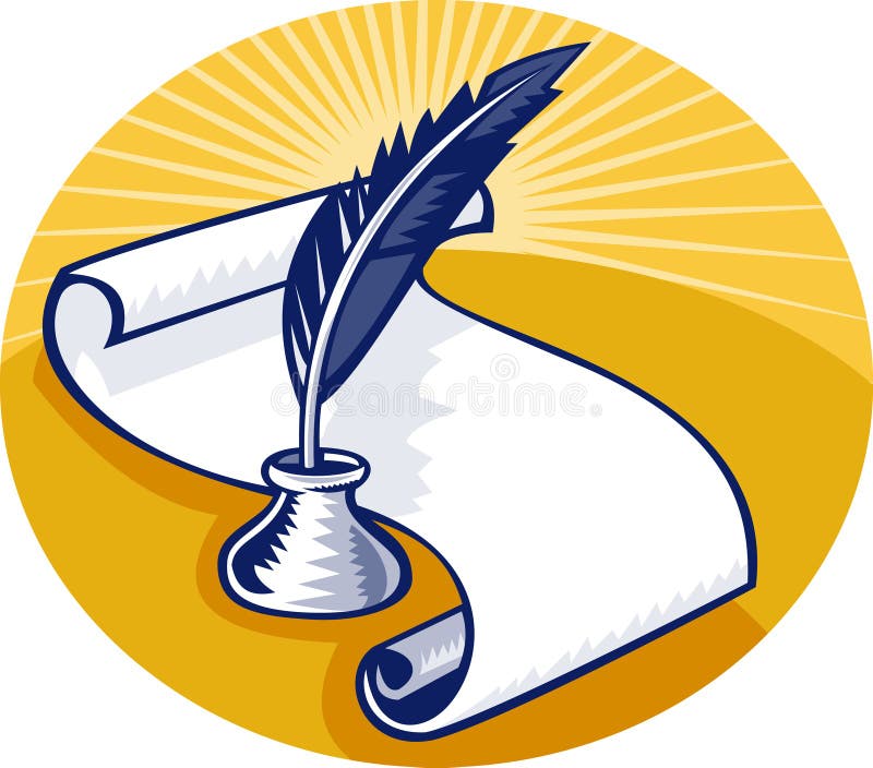 Free Clipart Quill And Paper