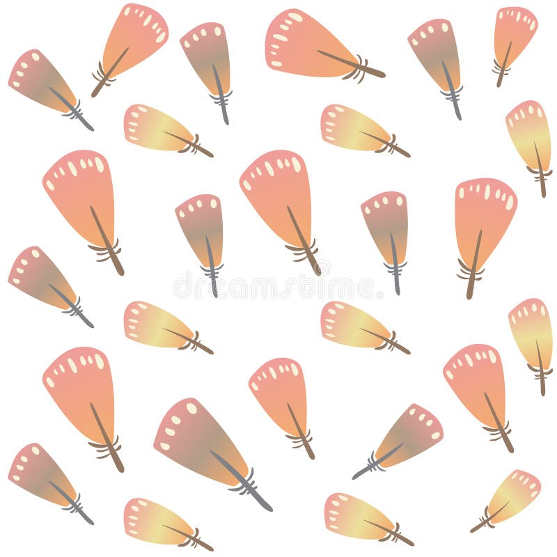 Quill Seamless Pattern for Paper and Fabric Design Stock Illustration ...