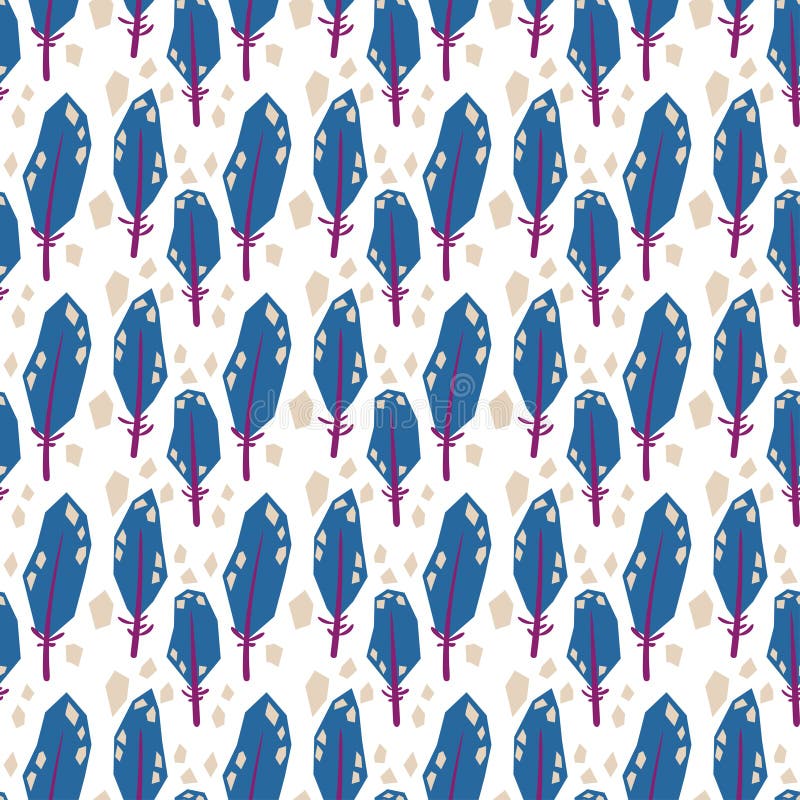 Quill Seamless Pattern for Paper and Fabric Design Stock Vector ...