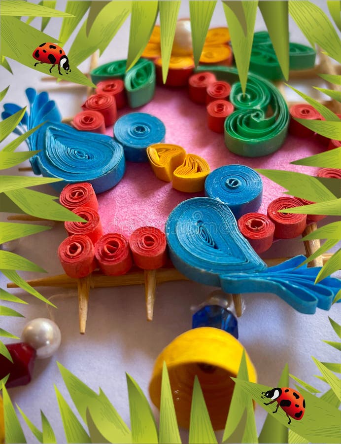 Quilled Loving Birds Stock Photos - Free & Royalty-Free Stock Photos ...