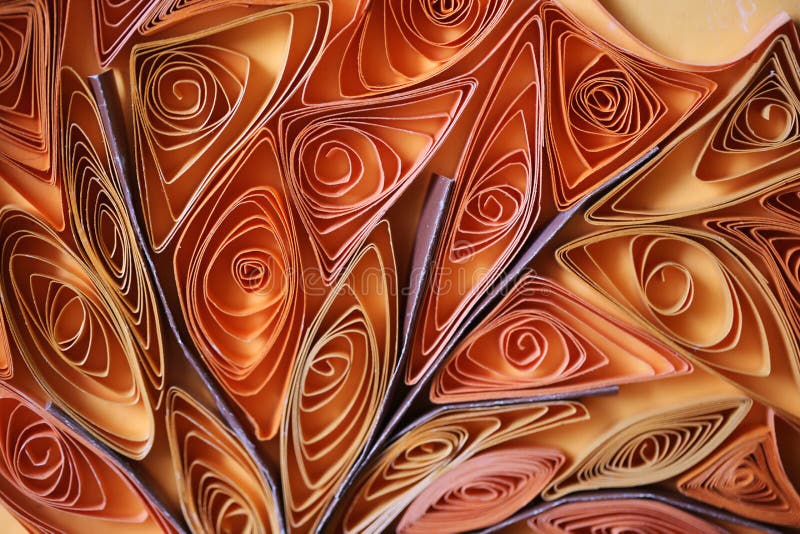 Quilled picture close up stock illustration. Illustration of quilling ...