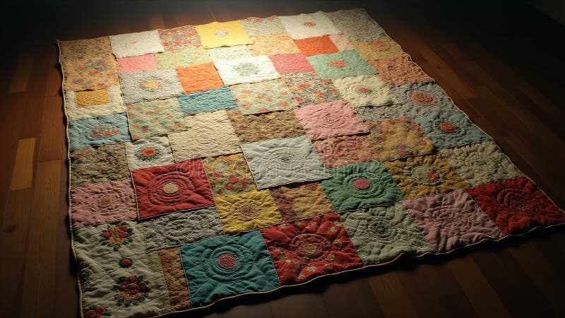 Quilt of Diverse Patterns Woven into Unity Stock Photo - Image of ...
