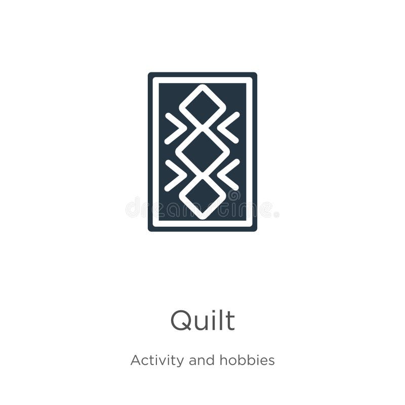 Quilt Icon Vector. Trendy Flat Quilt Icon from Activity and Hobbies ...