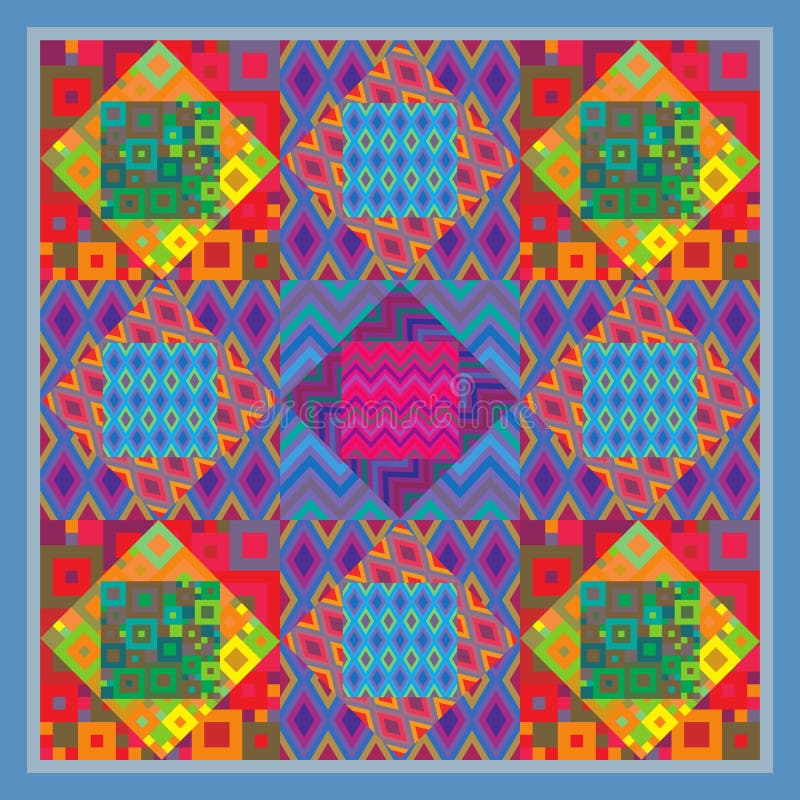 Quilt pattern background stock illustration. Illustration of mockup ...