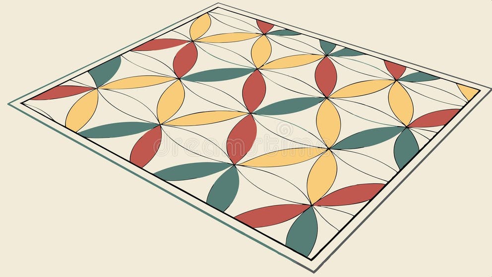 Quilt Pattern Design, Patchwork Textile and Traditional Craft Vector ...