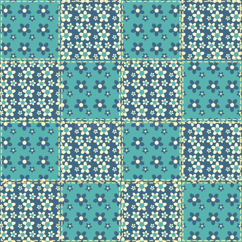 Quilt seamless pattern 1 stock vector. Illustration of blanket - 24980830