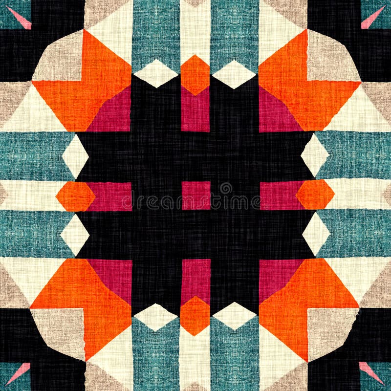 Quilted Americana Geo Seamless Pattern. Cottagecore All Over Retro ... Quilted Americana Geo Seamless Pattern. Cottagecore All Over Retro ...