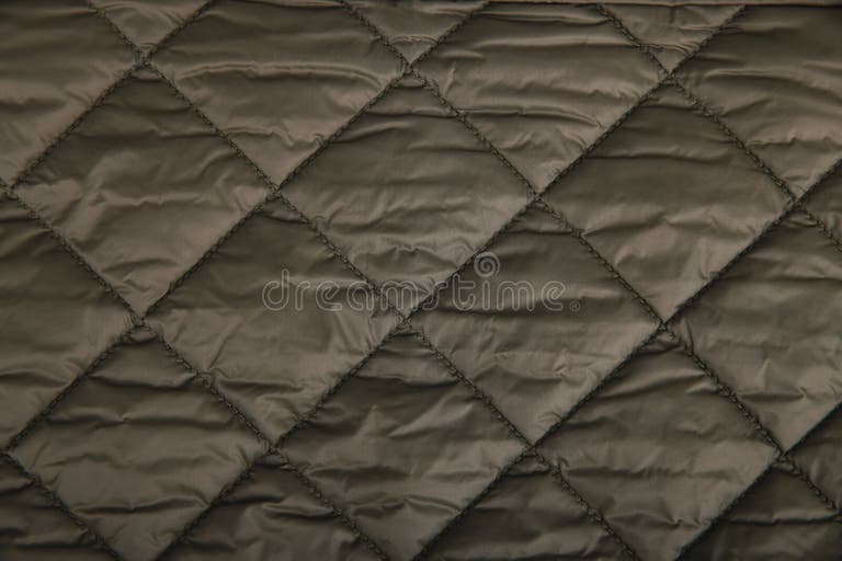 Quilted Fabric Background. Texture Blanket or Puffer Jacket Stock Image ...