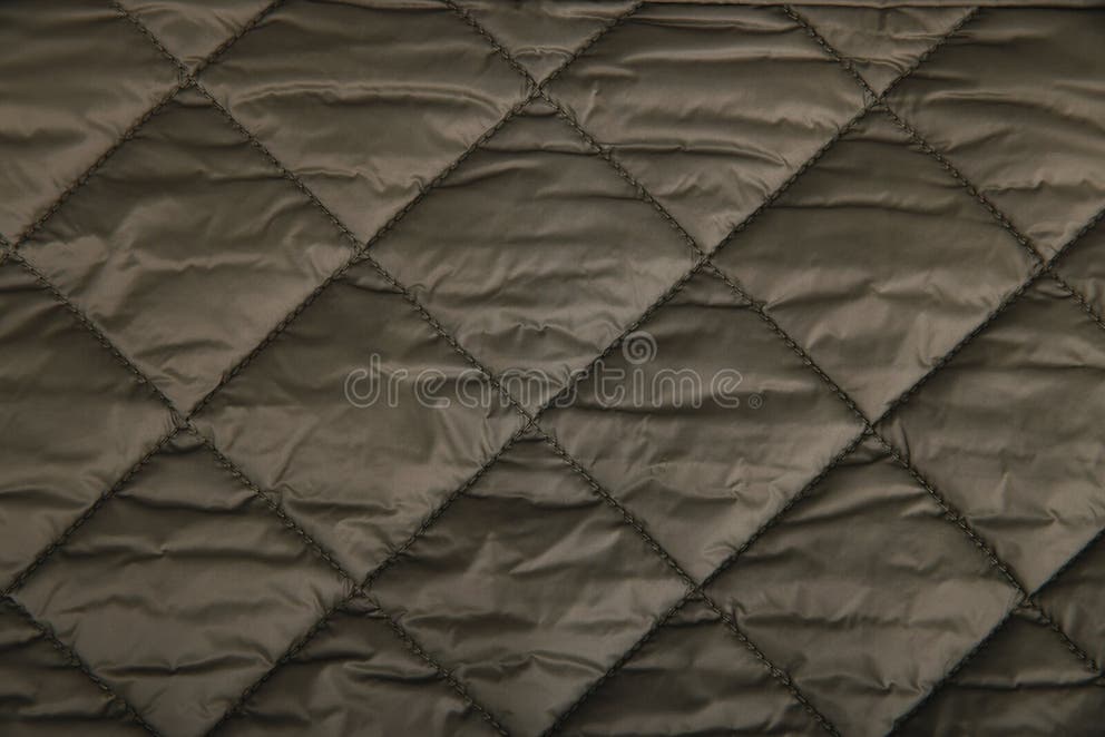 Quilted Fabric Background. Texture Blanket or Puffer Jacket Stock Image ...