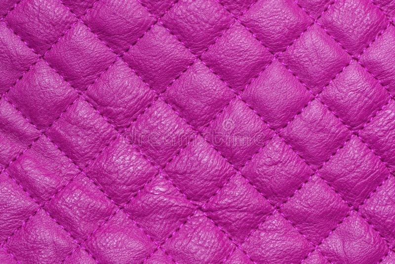 Quilted Fabric Texture. the Repetitive Pattern of Leather with Pink ...