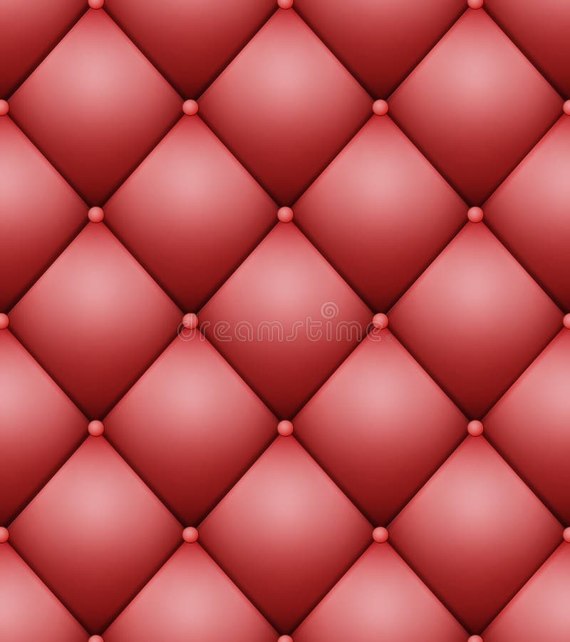 Quilted Pattern Vector. Vintage Buttoned Leather Stylish Upholstery ...