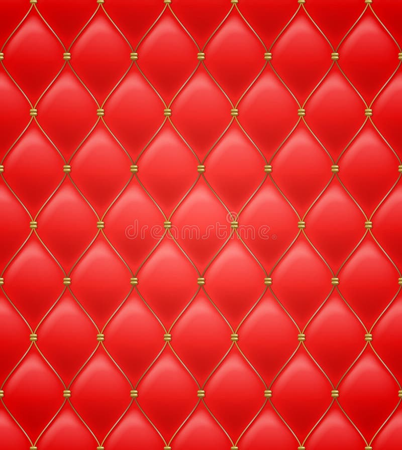 Quilted Seamless Pattern. Red Color Stock Vector - Illustration of ...