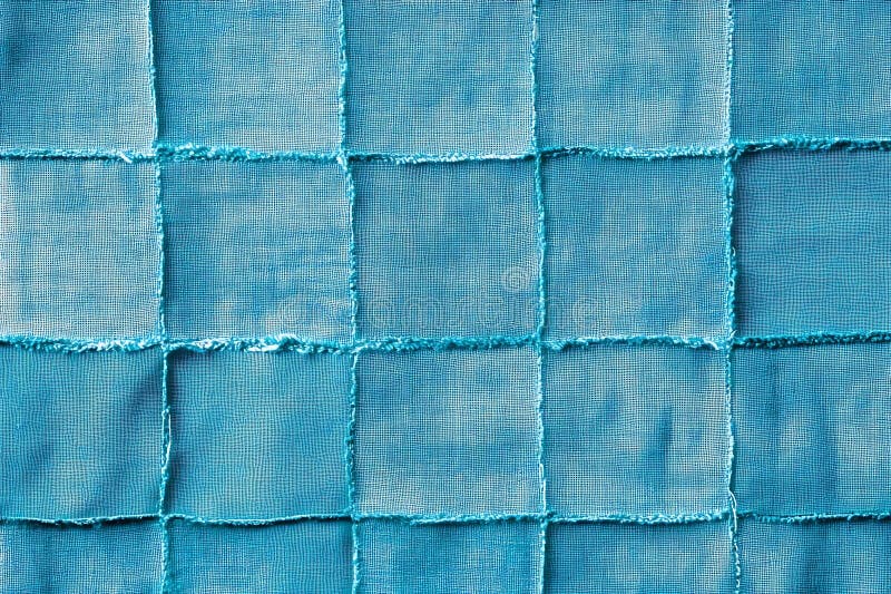 Quilted Velours Fabric Background. Turquoise Texture Blanket or Puffer ...