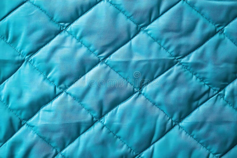 Quilted Velours Fabric Background. Turquoise Texture Blanket or Puffer ...