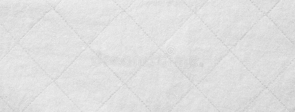 Quilted White Fabric with Diamond Patterns Showcases Softness and ...