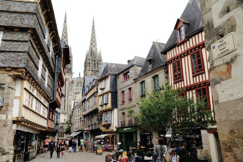 Quimper in Brittany editorial image. Image of country - 271560890