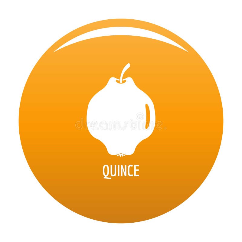 Quince icon orange stock illustration. Illustration of tasty - 125012715