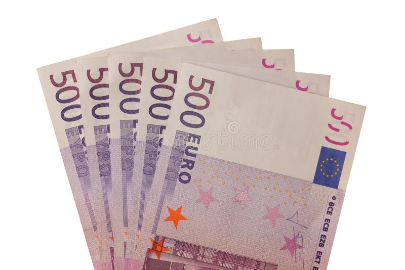 Quinientos Billetes De Banco Euro Foto de archivo - Imagen de billete ...